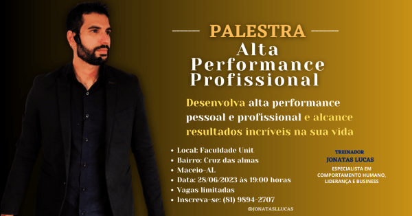 Palestra sobre alta performance profissional em Maceió - Sympla
