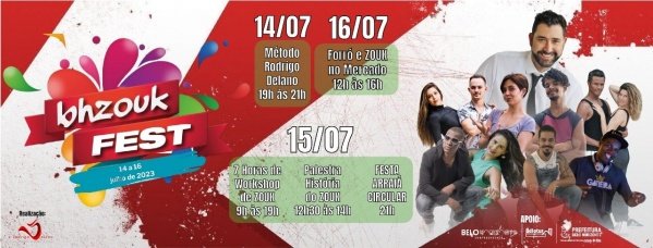 BH ZOUK - FEST de 14 a 16 de julho de 2023 em Belo Horizonte - Sympla