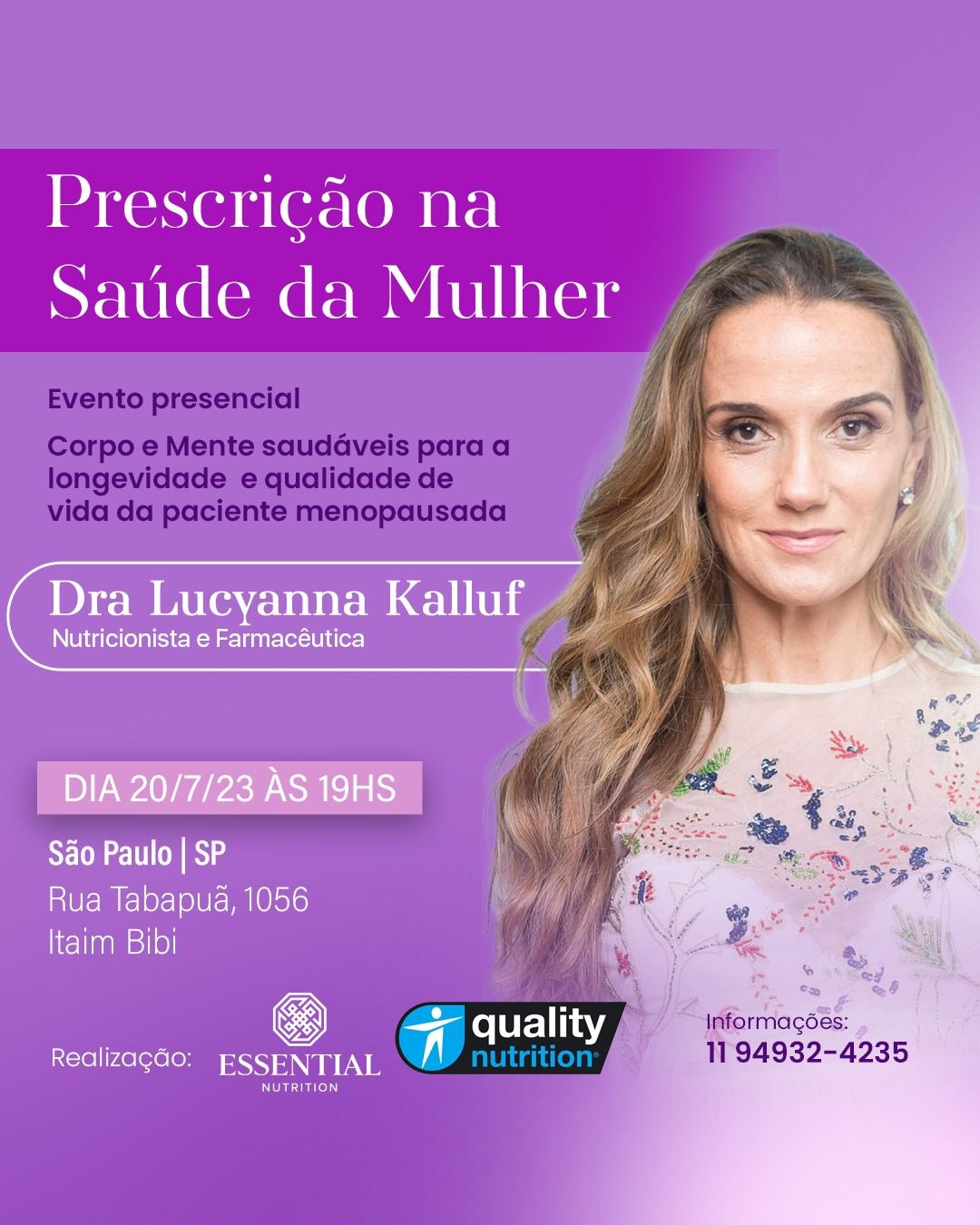Prescrição Na Saúde Da Mulher Em São Paulo Sympla
