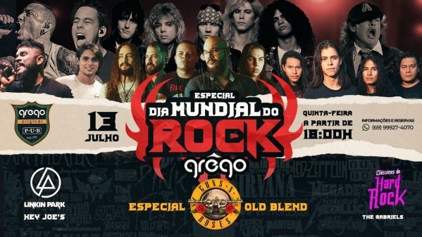 Dia Mundial do Rock em Porto Velho - Sympla