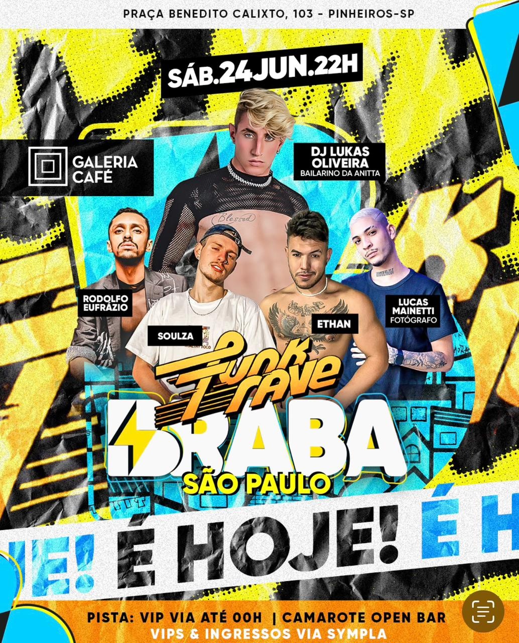BRABA SP | Funk Rave (SÁBADO 24/06) @Galeria Café | 23h em São Paulo ...