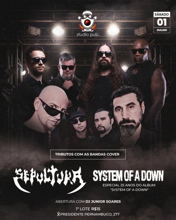 SYSTEM OF A DOWN + SEPULTURA (Especial 25 anos do álbum "System of a ...