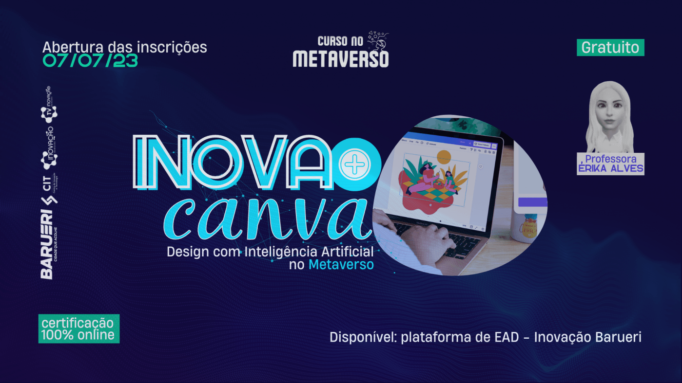 Inova+Canva: Design com Inteligência Artificial no Metaverso - online - Sympla