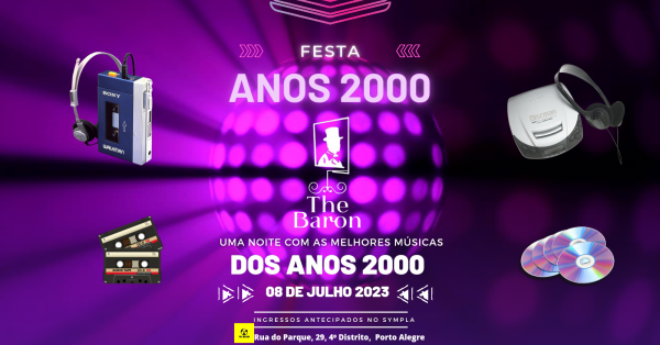 Festa Anos 2000 em Porto Alegre - Sympla