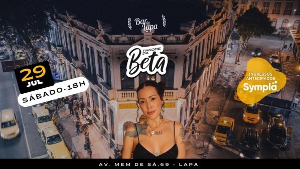 PAGODE DA BETA NO BAR DA LAPA em Rio de Janeiro - Sympla