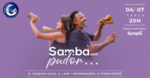 Samba sem Pudor em Rio de Janeiro - Sympla