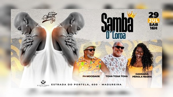 SAMBA D´COROA - RECEBE VINNY SANTA FÉ em Rio de Janeiro - Sympla