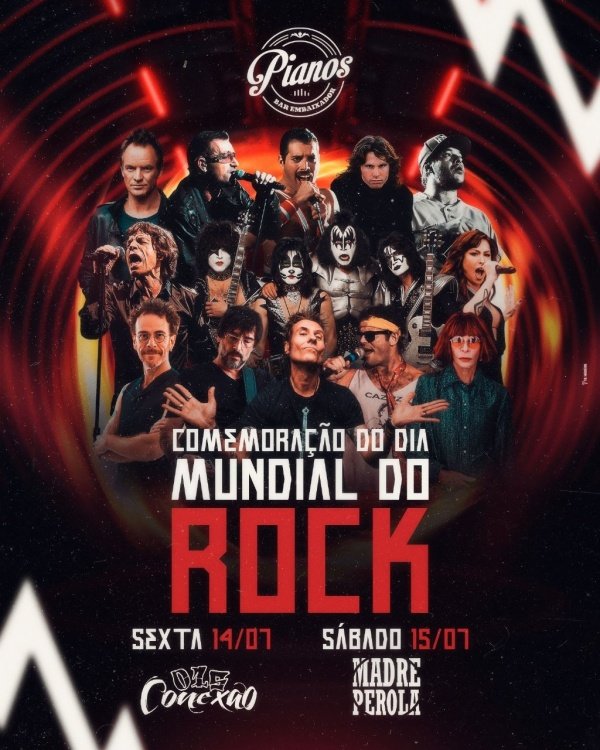 COMEMORAÇÃO DIA MUNDIAL DO ROCK em Volta Redonda - Sympla