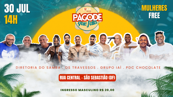 Pagode que Fala em Brasília - Sympla