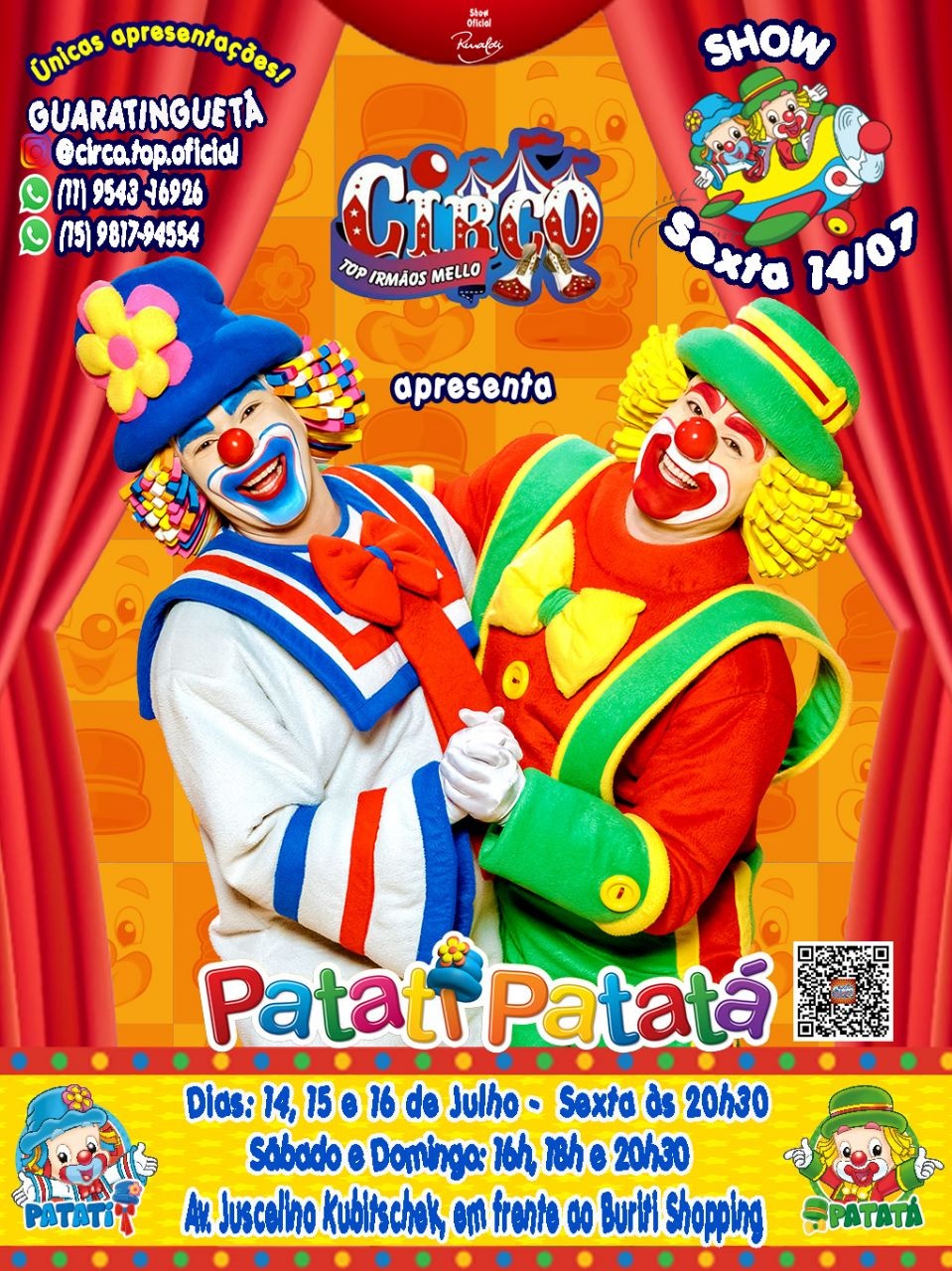 GUARATINGUETÁ| PATATI E PATATA | Domingo às 16h em Guaratinguetá - Sympla