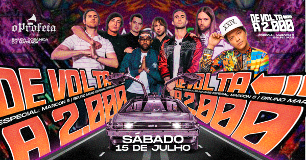 De volta para 2000 Especial Bruno Mars e Maroon 5 banda Oceânica + Dj ...