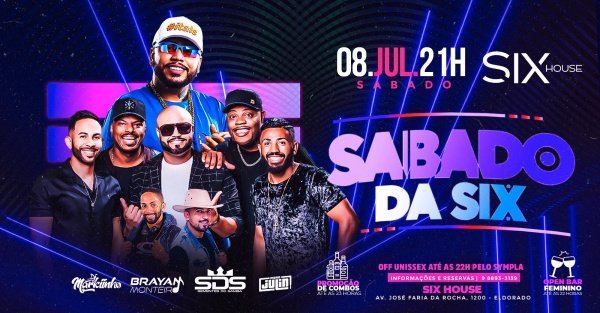 SABADO DA SIX em Contagem - Sympla