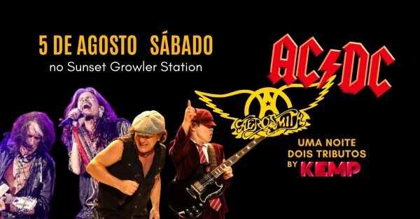 Aerosmith e AC/DC ao vivo no Growler em Campo Grande - Sympla