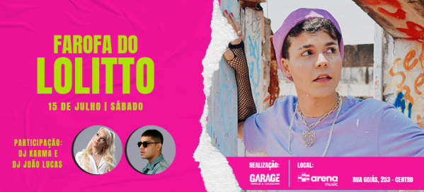 Farofa do Lolitto em Uberlândia - Sympla