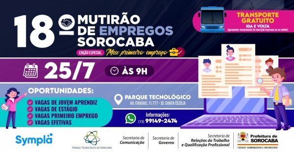 18º Mutirão de empregos Sorocaba em Sorocaba - Sympla