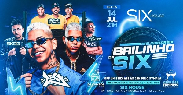 BAILINHO DA SIX em Contagem - Sympla