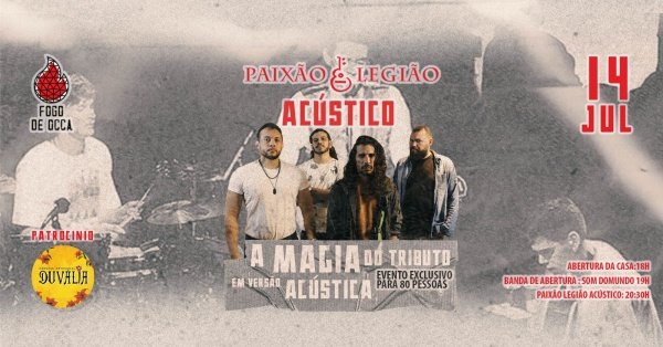 PAIXÃO LEGIÃO ACÚSTICO - A MAGIA DO TRIBUTO EM VERSÃO ACÚSTICA em ...