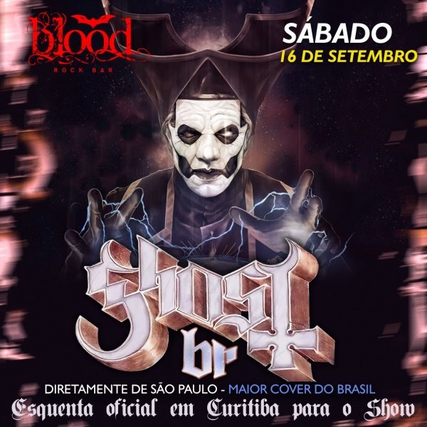 Ghost cover OFICIAL vem a Curitiba diretamente de São Paulo, esquenta ...