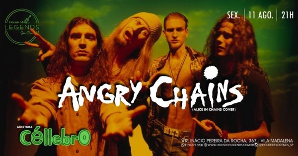 Banda tributo: Angry Chains(Alice in Chains) e banda de abertura ...