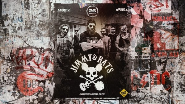 JIMMY & RATS PELA PRIMEIRA VEZ EM SÃO GONÇALO!! em São Gonçalo - Sympla