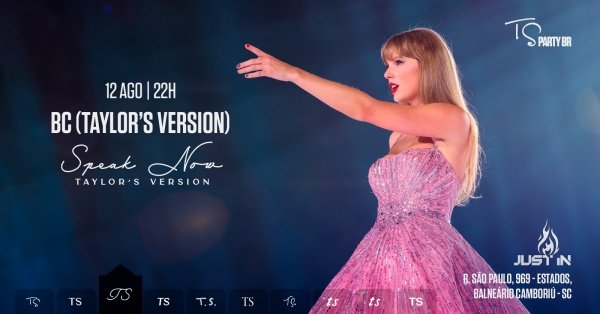 BC Taylor's Version: Speak Now TV | @tspartybr em Balneário Camboriú ...