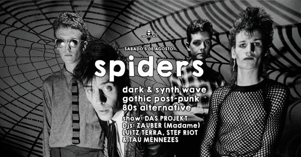 SPIDERS dark & synth wave gothic post-punk 80s alternative em Sorocaba ...