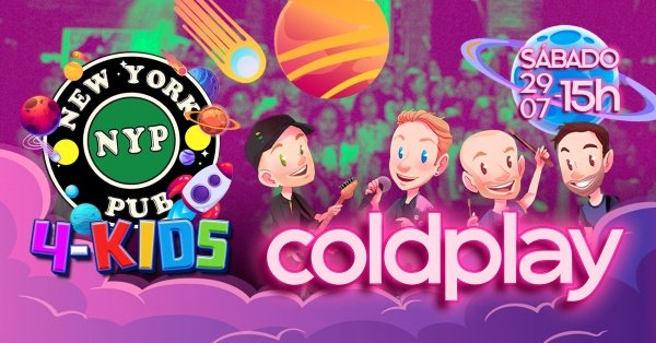 New york for kids - 4ª Edição especial Coldplay em Poços de Caldas - Sympla