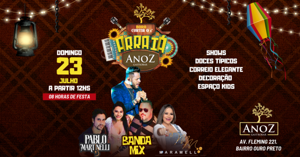 Arraiá do Anoz Gastrobar em Belo Horizonte - Sympla