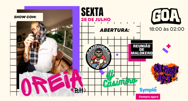 OREIA no GOA em Ribeirão Preto - Sympla