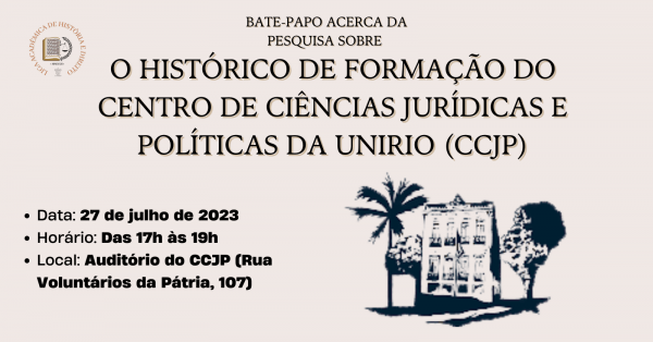 Bate papo acerca da pesquisa sobre "o Histórico de formação do CCJP" em ...