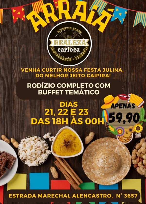 Arraiá Realeza Carioca em Rio de Janeiro - Sympla