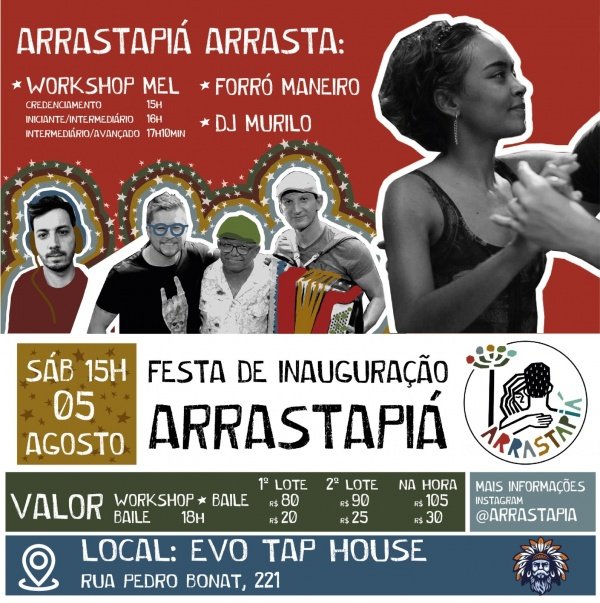 Festa de Inauguração da Escola de Dança Arrasta Piá em Curitiba - Sympla