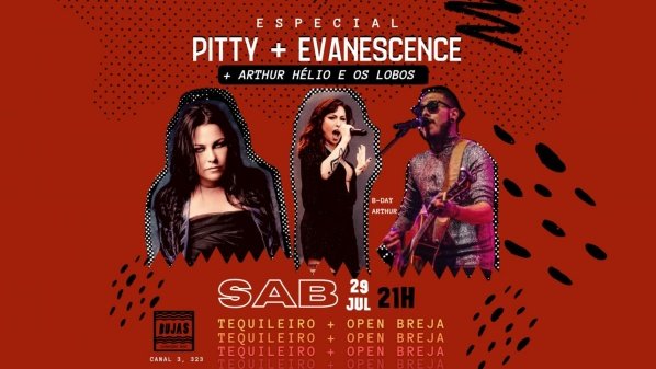 ESPECIAL EVANESCENCE + PITTY + ARTHUR HÉLIO em Santos - Sympla