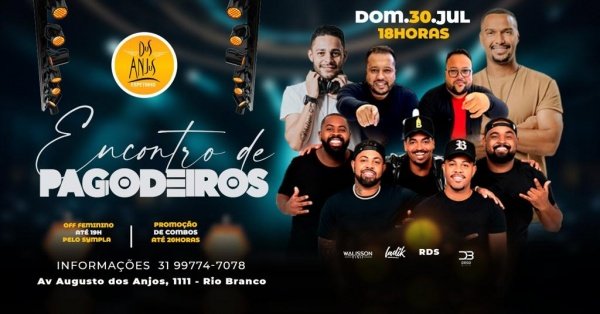 ENCONTRO DE PAGODEIROS | 30 DE JULHO em Belo Horizonte - Sympla