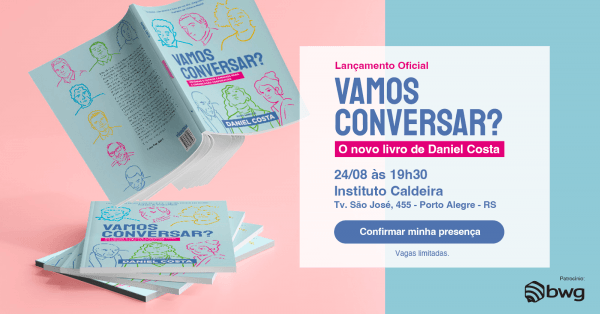 Lançamento do livro "Vamos conversar?" de Daniel Costa em Porto Alegre ...