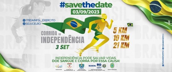 1ª CORRIDA DA INDEPENDÊNCIA em Porto Velho - 2023 - Sympla