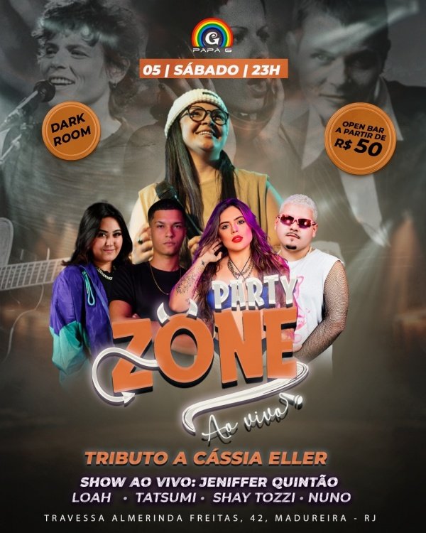 PARTY ZONE AO VIVO COM JENIFFER QUINTAO | TRIBUTO A CÁSSIA ELLER | OPEN ...