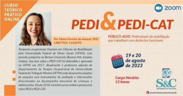 CURSO TEÓRICO PRÁTICO ONLINE PEDI PEDI-CAT - online - Sympla