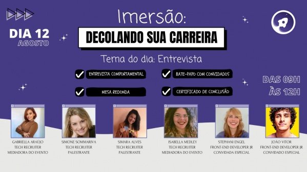 Imersão: Decolando sua Carreira - online - Sympla