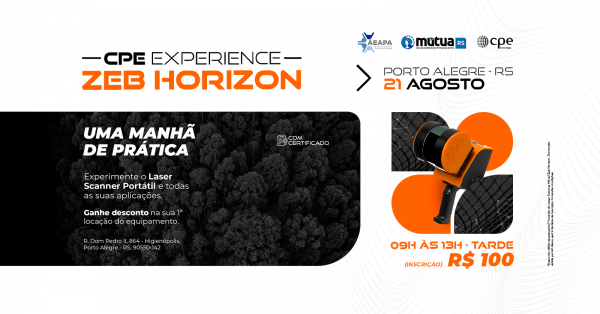 CPE EXPERIENCE Laser Scanner Móvel Zeb Horizon em Porto Alegre - Sympla