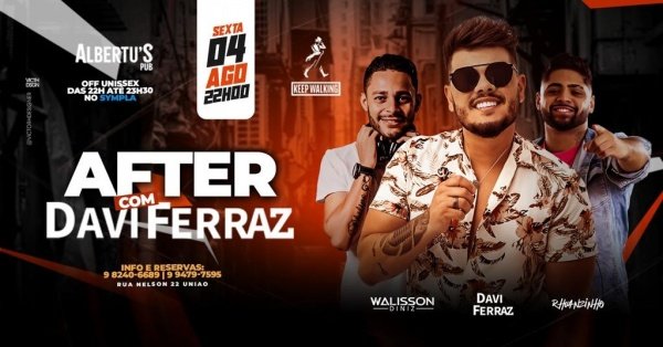 After com Davi Ferraz em Belo Horizonte - Sympla