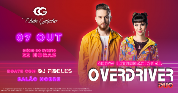 Show Overdriver Duo em Santo Ângelo - Sympla