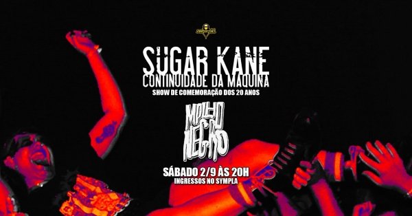 20h: SUGAR KANE + MOLHO NEGRO no Asteroid em Sorocaba em Sorocaba - Sympla