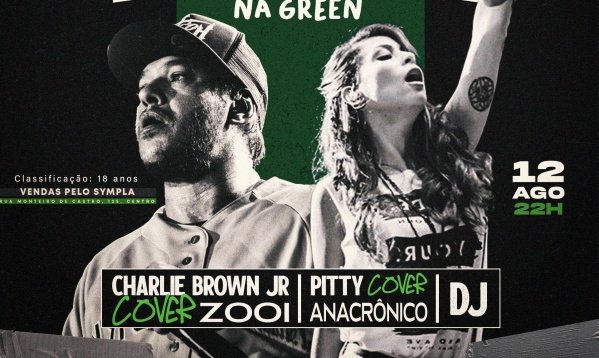 Rock na Green - Pitty + CBJR em Congonhas - Sympla