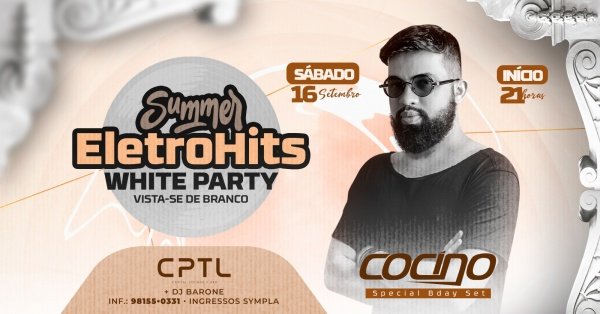 SUMMER ELETROHITS - WHITE PARTY em Belém - Sympla