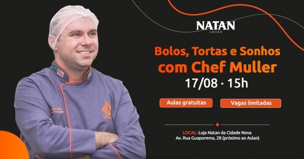 AULA SHOW 17/08 - CHEF BRUNO MULLER ( BOLOS, TORTAS E SONHOS ) em ...