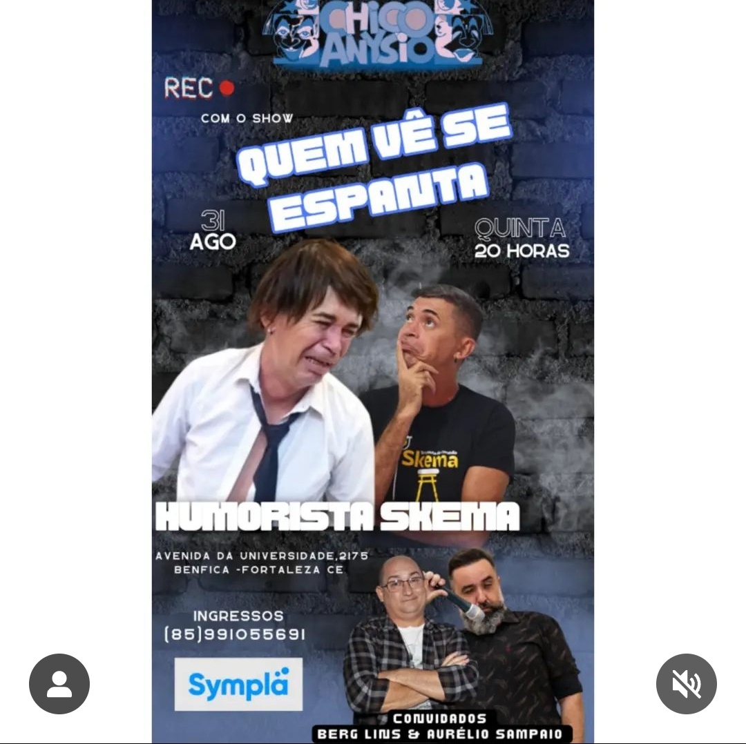 Humorista skema 'quem vê se espanta " em Fortaleza - Sympla