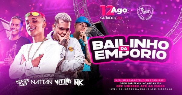 Bailinho da empório em Contagem - Sympla