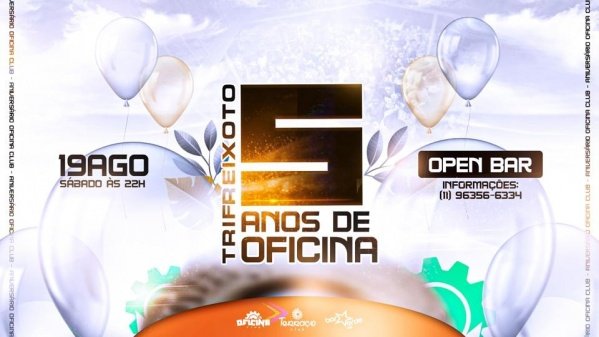TriFreixoto Esp. 5 anos de Oficina - Open Bar em São Paulo - Sympla