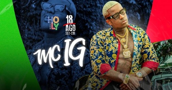 HOLY CLUB APRESENTA MC IG - DIA 18/08 SEXTA em São Paulo - Sympla